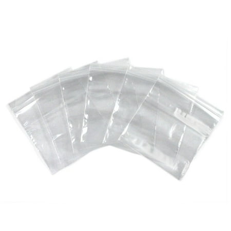 Self Locking Plastic Bags All Purpose Storage Baggies 100 Pack 4 x 4 ...