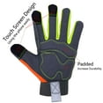 HANDLANDY Hi-vis Reflective Work Gloves, Anti Vibration Gloves, Orange ...