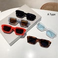 6 - Pack Vintage Rectangle Frame Sunglasses for Men & Women with Uv400 ...