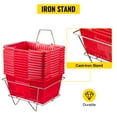 VEVOR Shopping Basket Store Baskets 21L Capacity 16.9"L with Handle ...