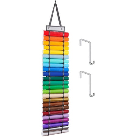 Vinyl Roll Holder, Vinyl Storage Organizer Wall Mount/Over The Door ...