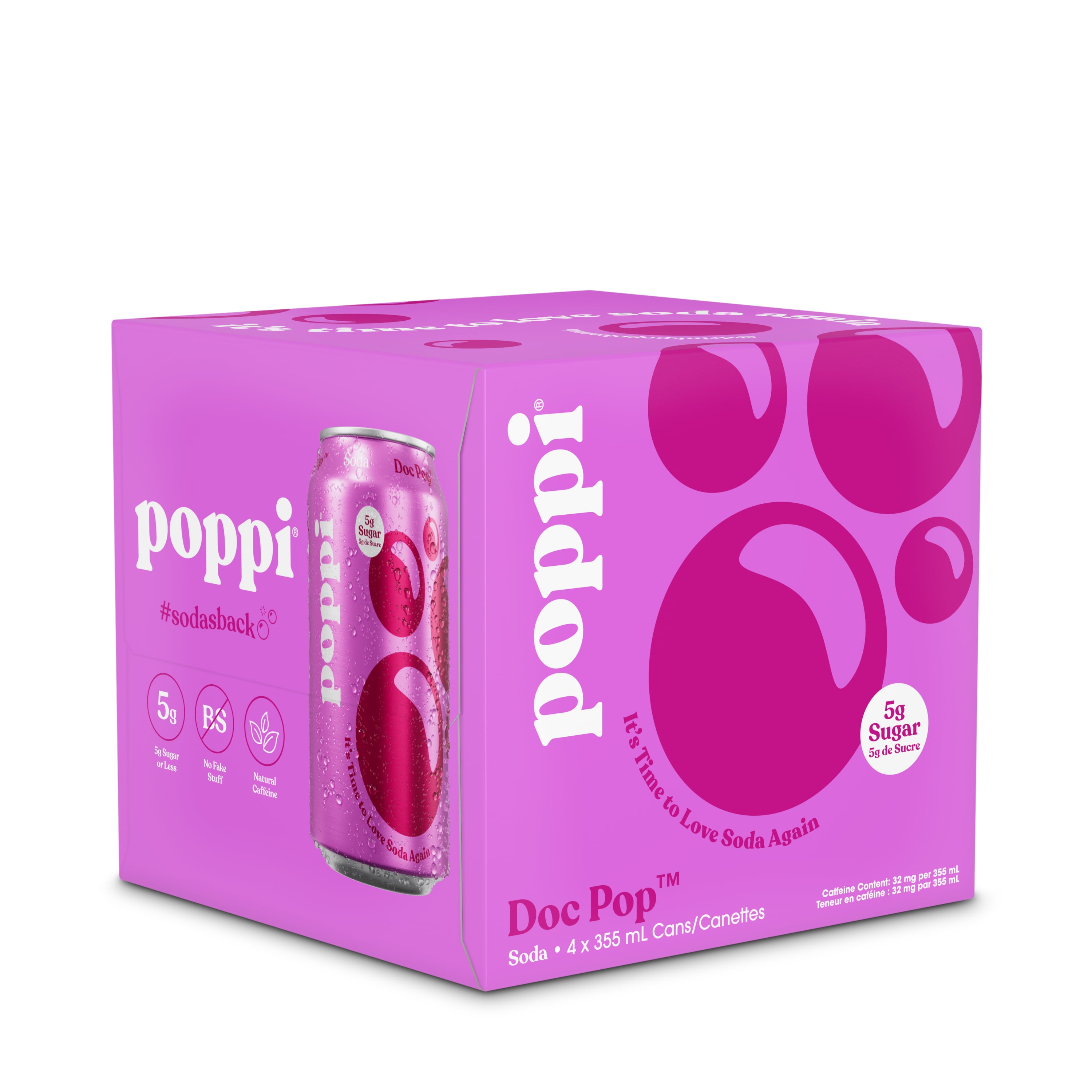 Poppi Doc Pop Soda 4pk, Poppi Doc Pop 4pk - Walmart.ca
