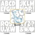 Bulletin Board Letters, 20 Sheets 4 Inch Alphabet Cutouts, Large Poster ...