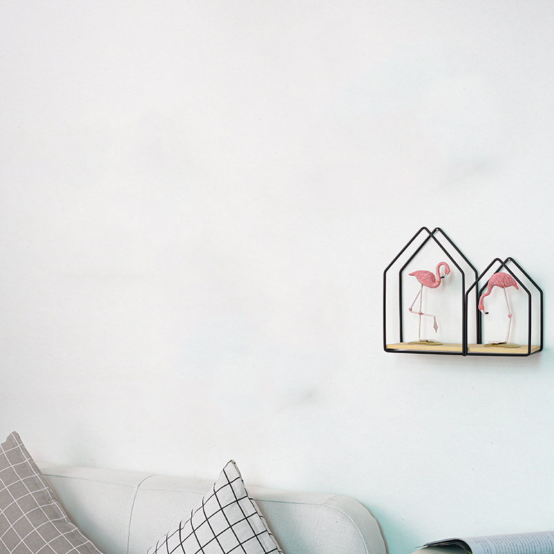 House Shape Wall Decoration Rack Toy Display Stand, Black - Walmart.com