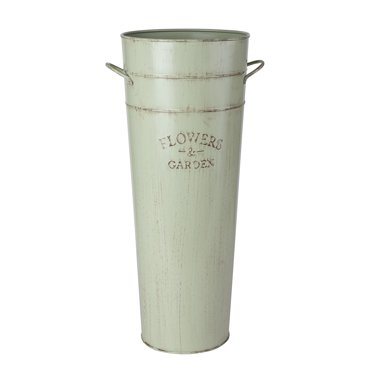 Rustic Farmhouse Style Galvanized Metal Floor Vase Decoration - Walmart.com