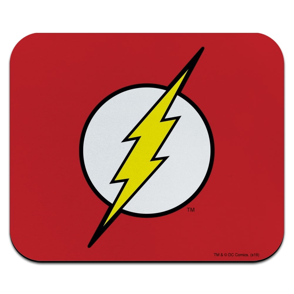 The Flash Lightning Bolt Logo Low Profile Thin Mouse Pad Mousepad ...