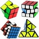 Coolzon Speed Cube Set, Magic Cube 2x2 3x3 4x4 Pyraminx Pyramid ...