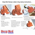 Deep Red Cling Stamp 2 Inch X 3 Inch-Raven Flock - Walmart.com
