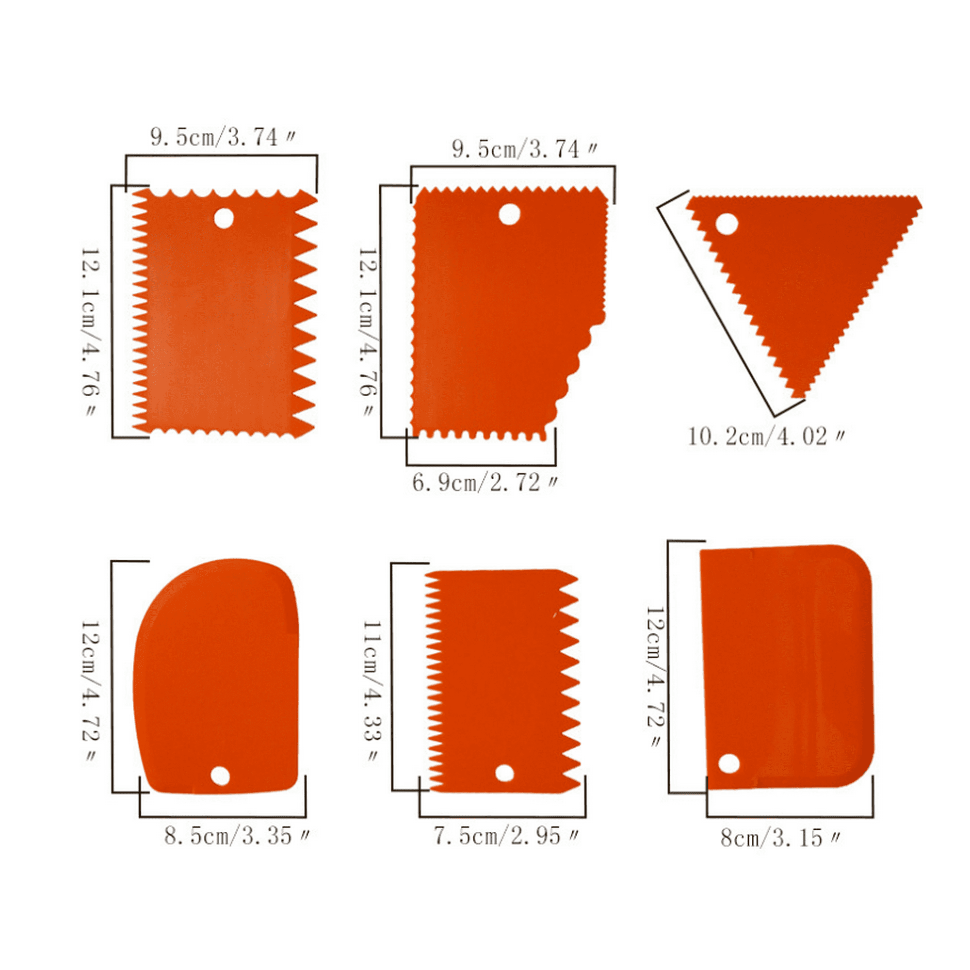 Click here for Ounona 6pcs Cake Scraper: Icing Spatula Cake Decor... prices