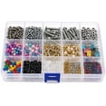 4-Pack Clear Plastic Organizer Boxes with Adjustable Dividers for ...