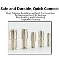 BE-TOOL Quick Connect Fittings, PG10-6 Stainless Steel Pneumatic Push ...
