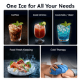EKOJUCE Countertop Ice Maker with Handle, 26lbs/24H Portable Ice ...