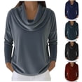 2026 And Winter Border Women's Clothing Solid Color Long Sleeved Pile ...