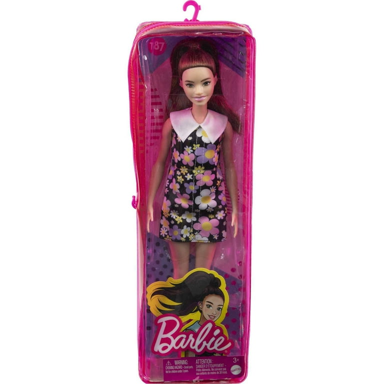 Barbie Fashionistas Doll #187, Brunette Ponytail, in Dress Barbie Fashionistas Doll #187, Brunette Ponytail, in Dress