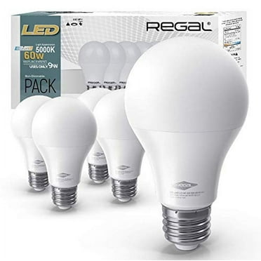 SYLVANIA LED Light Bulb, A19, 8.5W, Medium Base, 5000K, Daylight, 4 Pack - Walmart.com