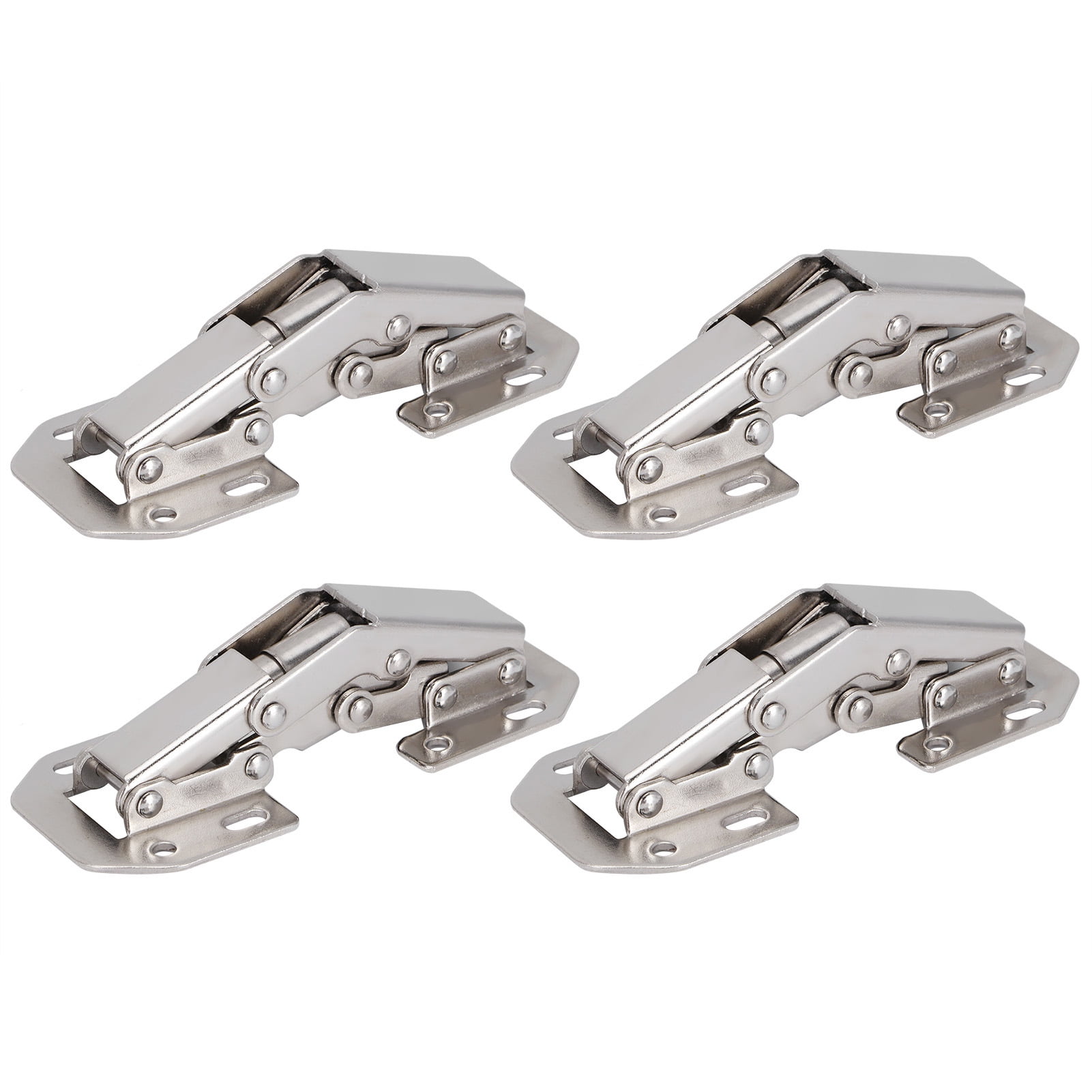 Buy Door Hinge, Nickel Plating 4Set Bridge Shaped No Drilling Cold ...