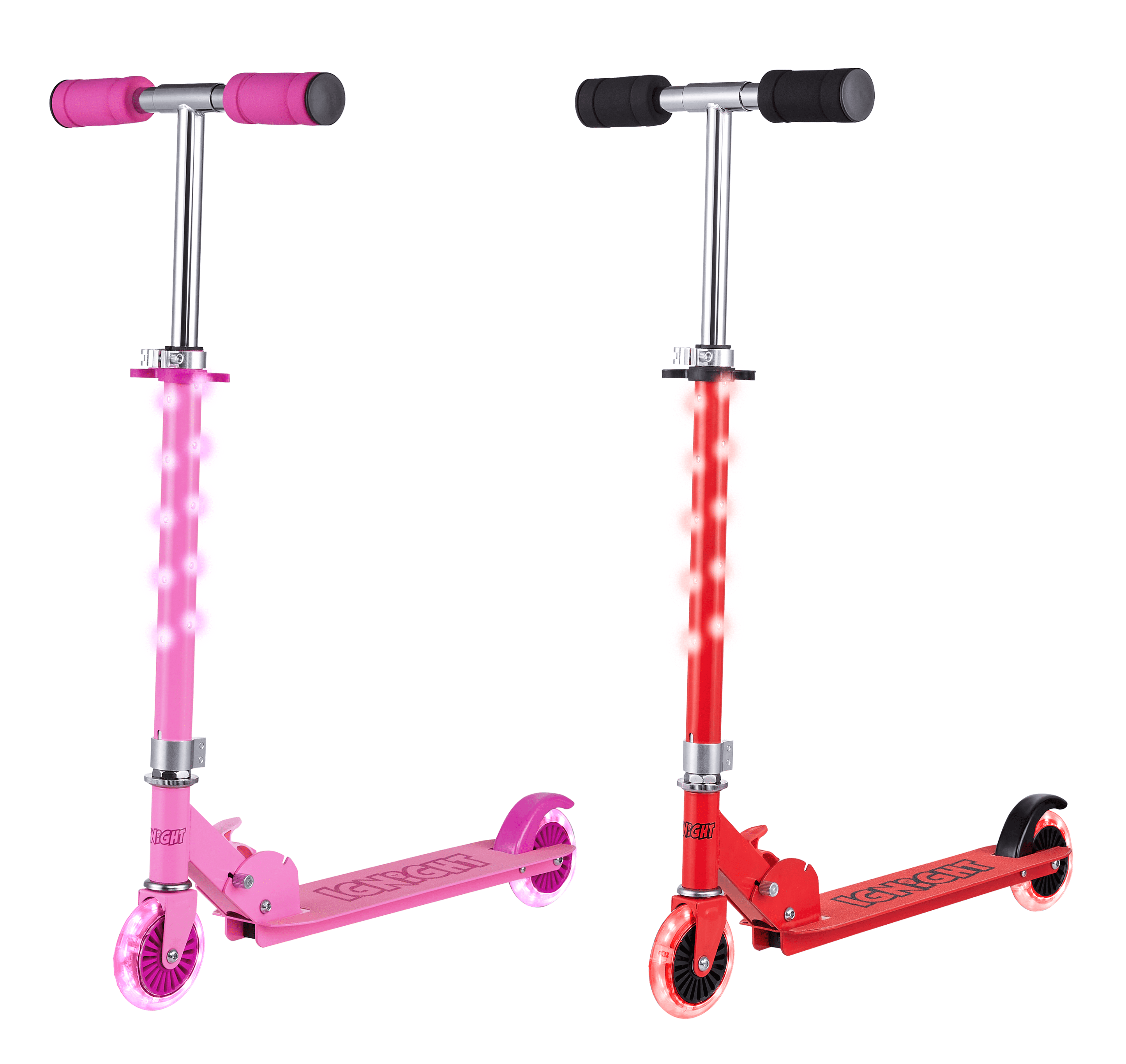 Full light up pink scooter store