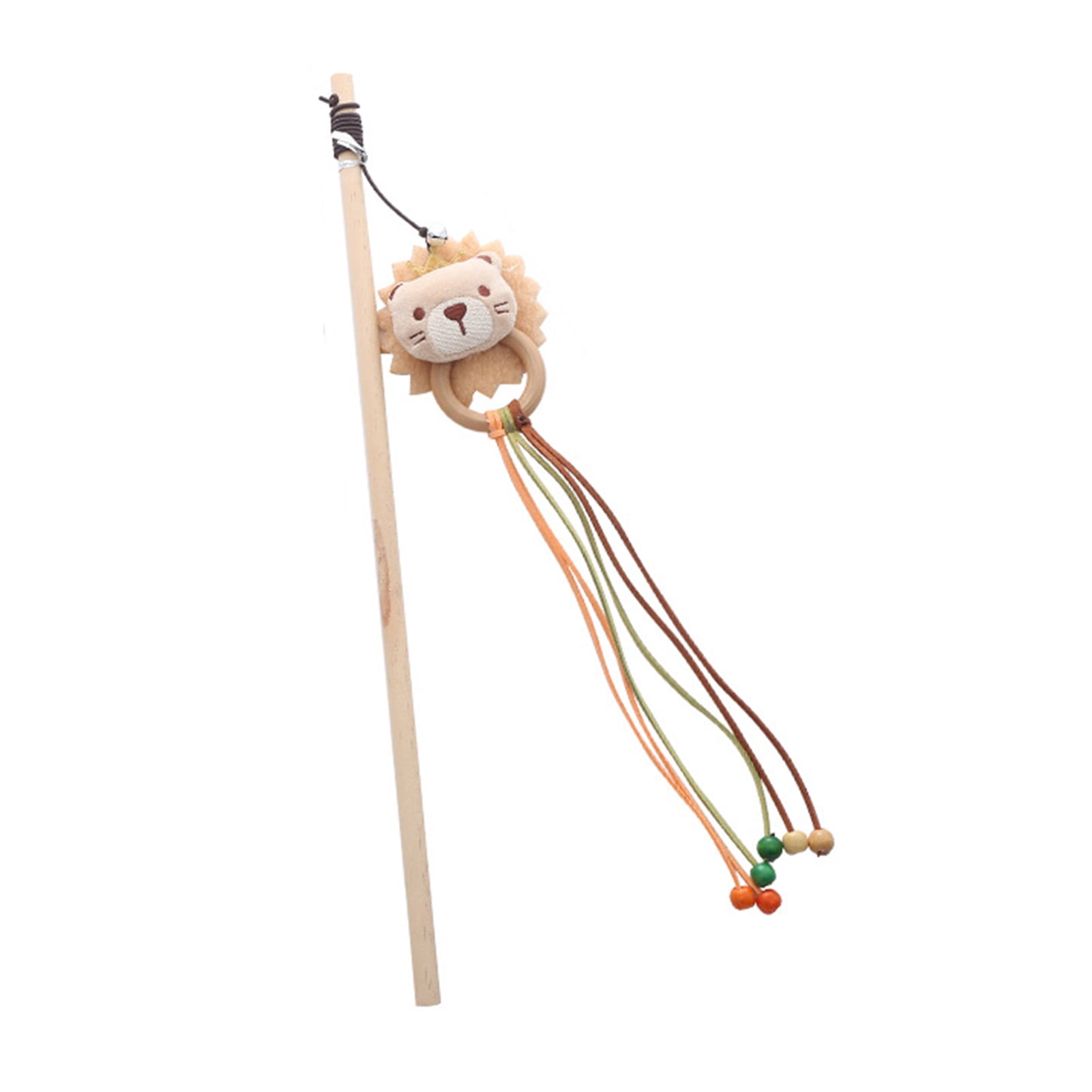 Reheyre Cat Stick Toy Cartoon Lion Accessory Stress Relief Interactive ...