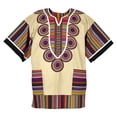 Bibifish Mens Crew Neck T-Shirts African Tribal Dashiki Print Short ...