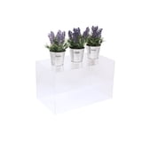 Versatile Deluxe Clear Acrylic Display Case - Medium Rectangle Box with ...