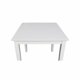 Solid Wood 30 inch Square Dining Table in White - Walmart.com