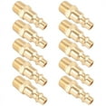 Brass 1/4" NPT Male Air Hose Quick Connect Adapter,Air Coupler Plug Kit ...
