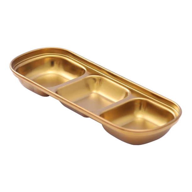 Grids Divided Dish Sugar BBQ Picnic Flavor Condiment Soy Condiment ...