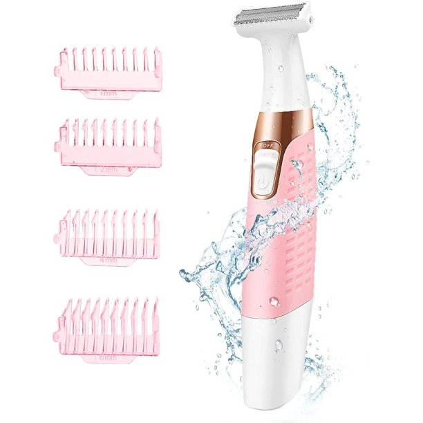 Electric Razor for Women, Painless 2-in-1 Wet & Dry Shaver Bikini ...