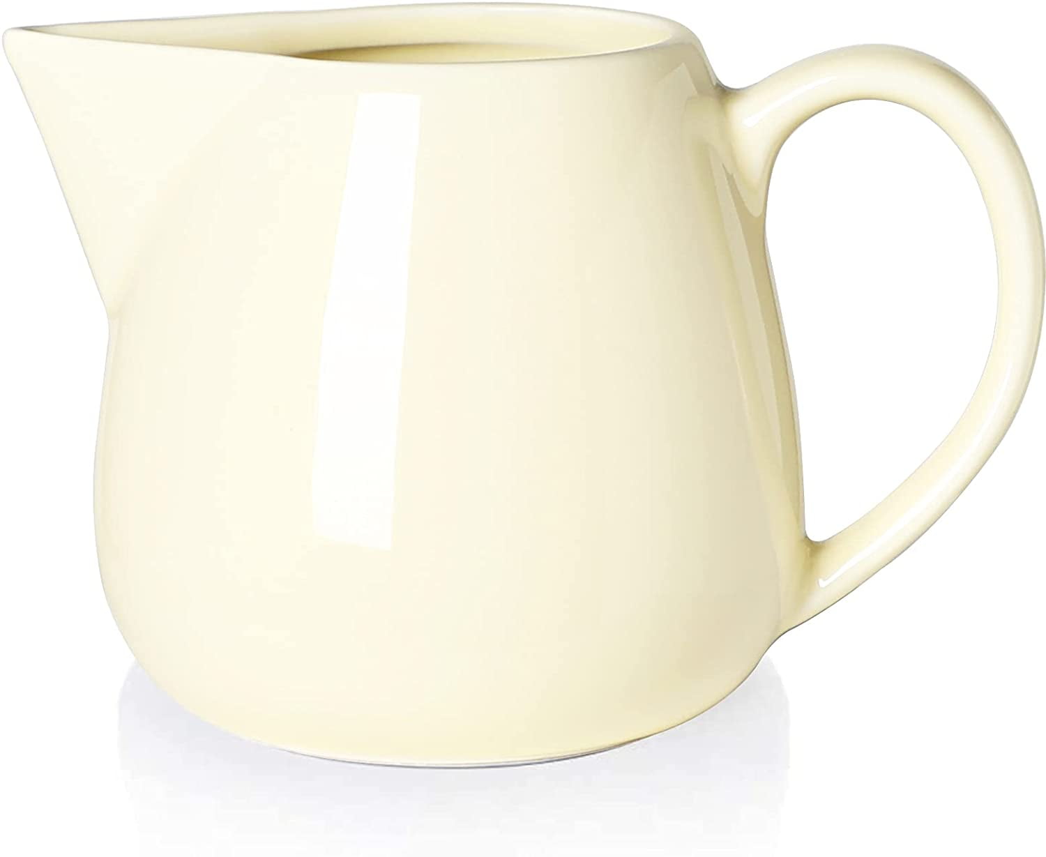 Ceramics Creamer Pitcher 12 oz Beige - Walmart.com