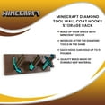 Minecraft Diamond Tool Wall Coat Hooks Storage Rack - Walmart.com