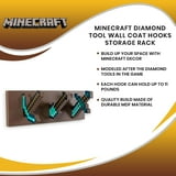 Minecraft Diamond Tool Wall Coat Hooks Storage Rack - Walmart.com