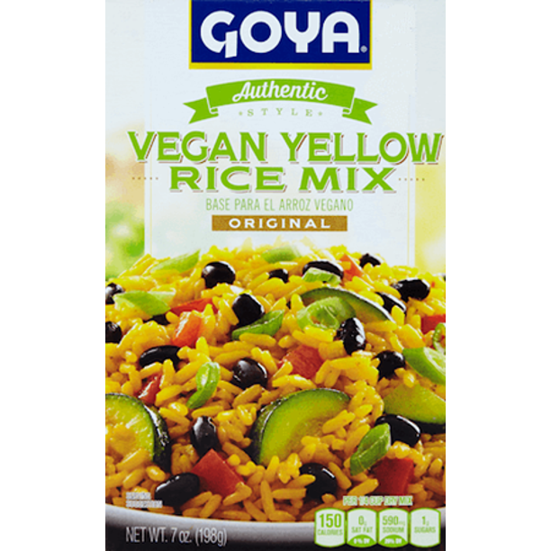Goya Vegan Yellow Rice Mix 7 oz - Walmart.com