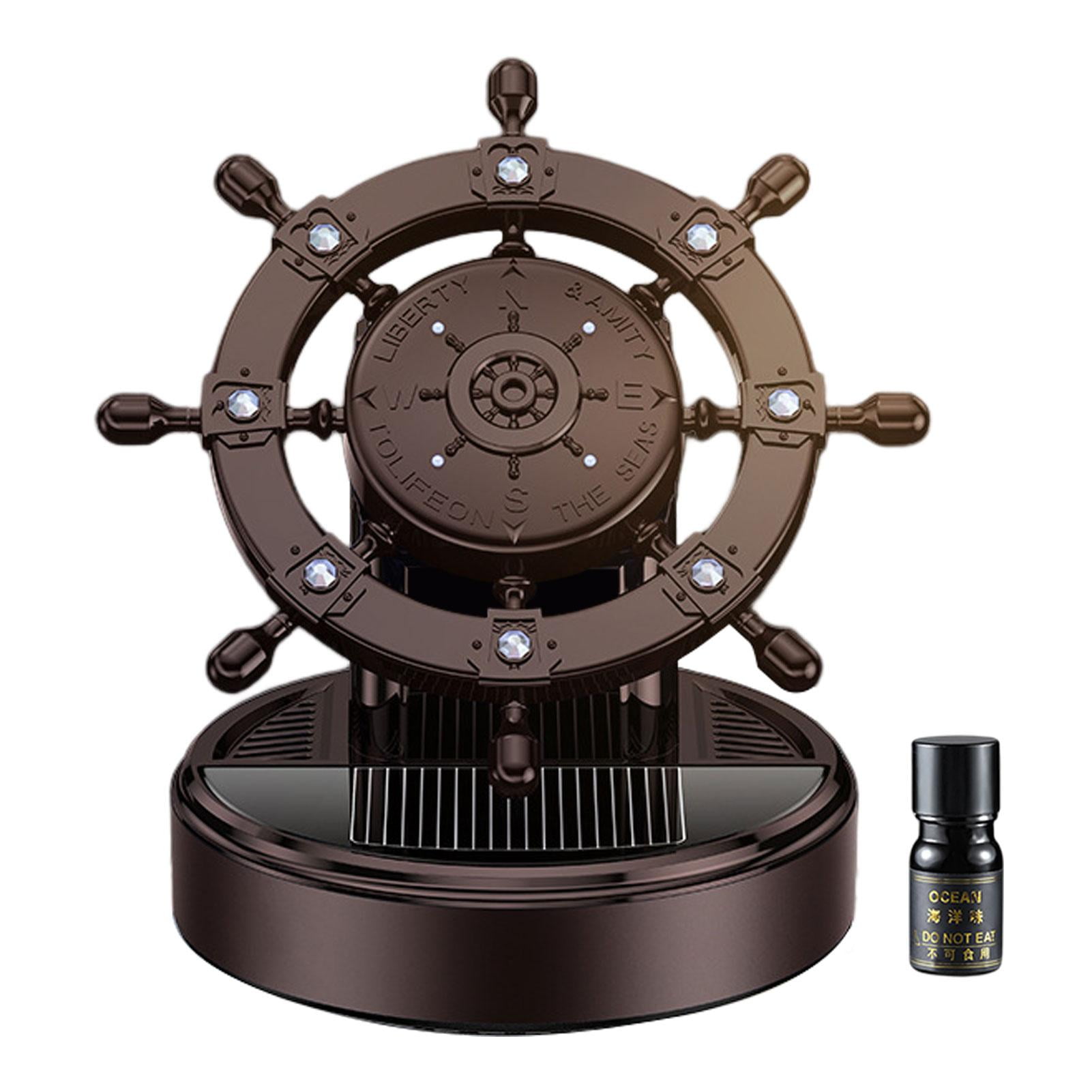 Car Perfume | Solar Powered Rotary Rudder Aromatherapy | Car Diffusers ...