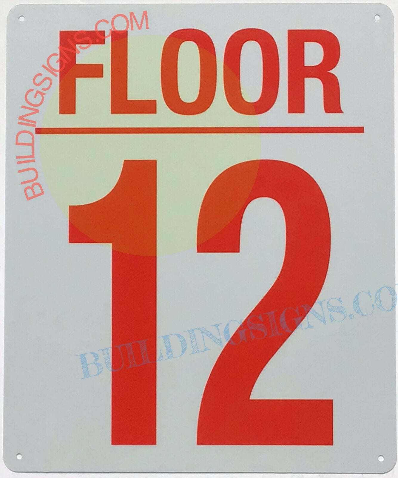 12 FLOOR SIGN (10x12,White,Aluminum) -ref21022 - Walmart.com