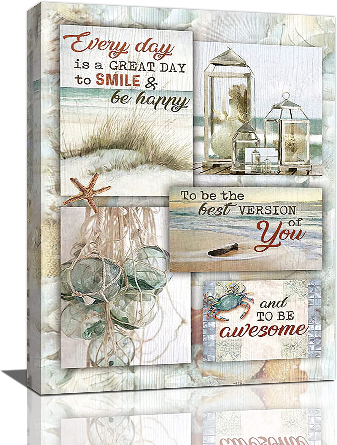 Beach Wall Art Coastal Beach Pictures Wall Decor Beach Seascape ...