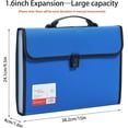 Fostbeen Expanding PP File Folder Case with Durable Handle, Blue, Legal ...