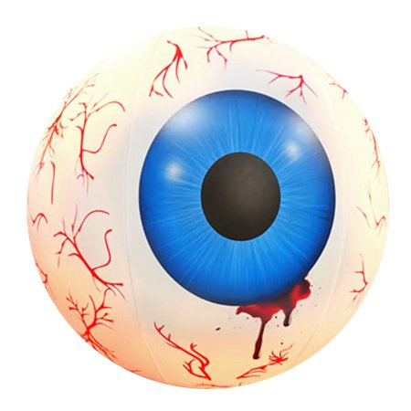 Halloween Inflatable Bloodshot Eyeball 24 inches LED Bloody Fake Eye ...