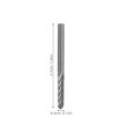ETEREAUTY 6-Piece Rotary Drill Bit Set with Grey Carbide Burrs for ...