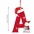 10 Pack Of 2D Acrylic Christmas Tree 26 Letter Pendant Decorative Gift ...
