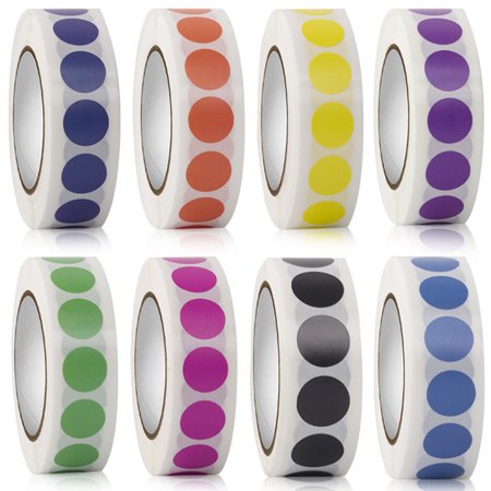 SHENMO 8000 colorful small dot labels round coding blank marker ...