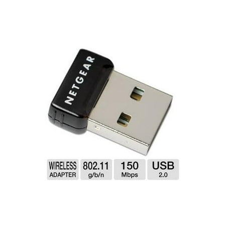 Netgear WNA1000M G54/N150 Wireless USB Micro Adapter - 150Mbps, USB 2.0 ...
