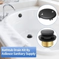 Bathtub Drain Stopper Toe Taps Bathroom Sink Decoration Set, with Two ...