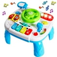 Hanmun 2 in 1 Baby Activity Musical Learning Table - Interactive Sound ...