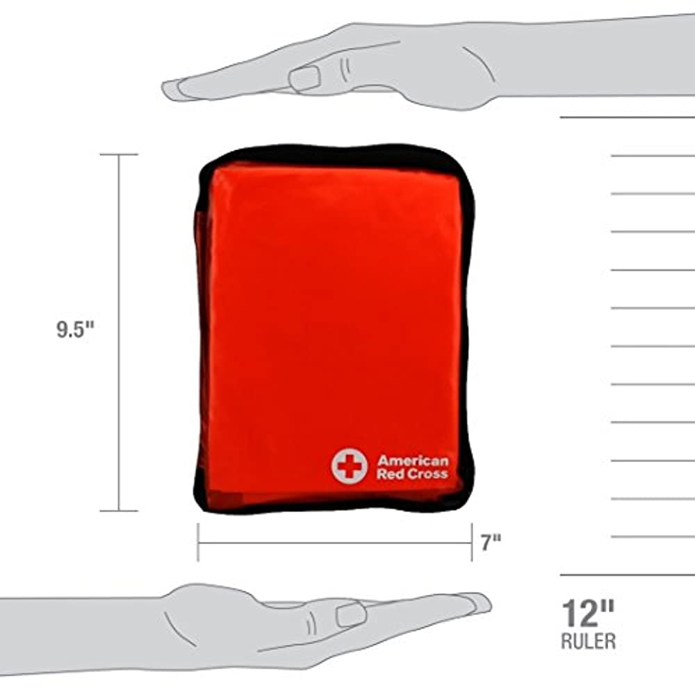 Buy American Red Cross Be Red Cross Ready First Aid Kit Red, 1 Count ...