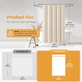 54x78 Stall Shower Curtain - Boho Linen Heavy Duty Fabric Tassel Set ...