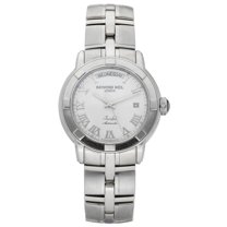 Pre-Owned Raymond Weil Parsifal Gray Roman Dual Steel Automatic Mens ...