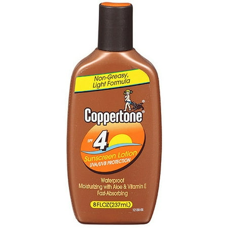 UPC 041100041432 - Coppertone Sunscreen SPF 4, 8 oz | upcitemdb.com