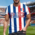 2026 France Soccer Jersey Mens T Shirts Short Sleeve Casual Crewneck ...