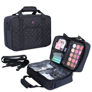 Modella Travel Zip and Carry Cosmetic Bag Weekender, Black - Walmart.com