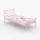 Yoneston Twin Metal Platform Bed Frame for Girls Single Bed Frame ...